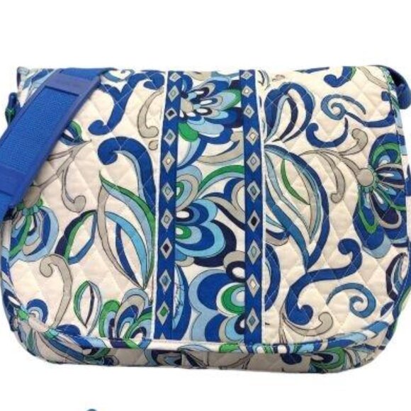 Vera Bradley | Bags | Nwt Vera Bradley Whitebluegreen Mediterranean ...